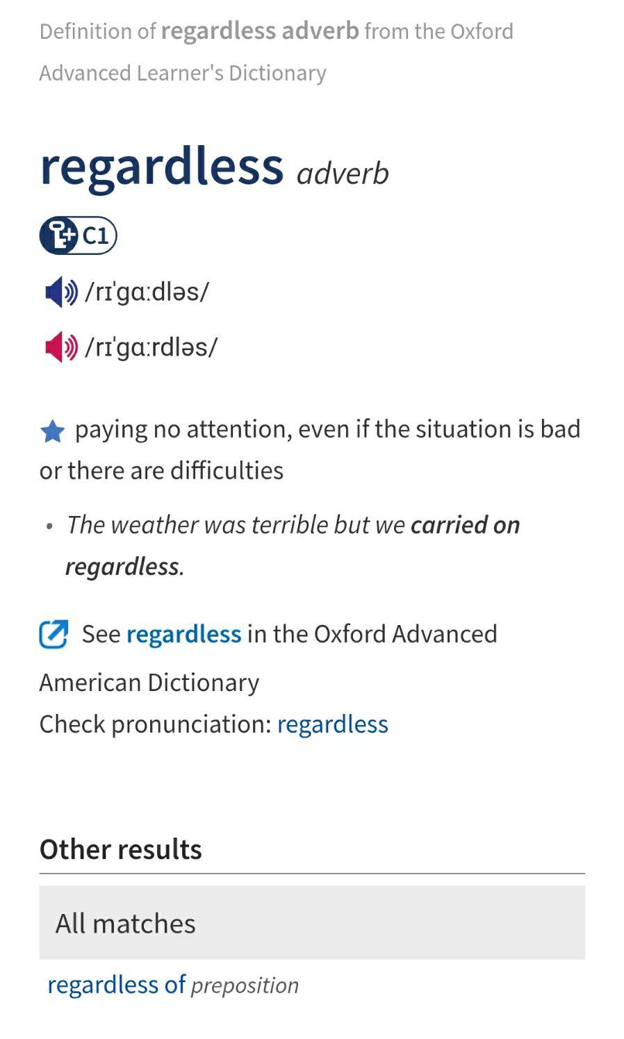 in spite of 与regardless of 区别在哪？如何用？ - 知乎