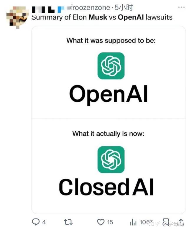 马斯克和openai有怎样的关系? - 知乎