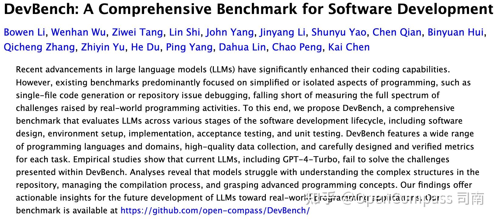GPT-4 单项仅得 7.1 分，揭露大模型代码能力三大短板，最新基准测试来了 - 知乎