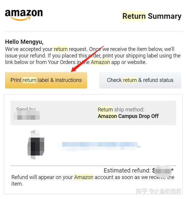 美国亚马逊Amazon免费退货详细流程 - 知乎