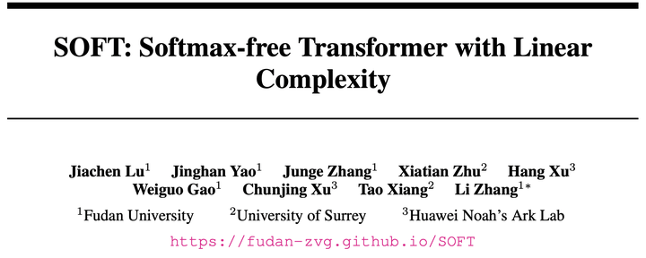 【无 Softmax】SOFT: Softmax-free Transformer with Linear Complexity - 知乎