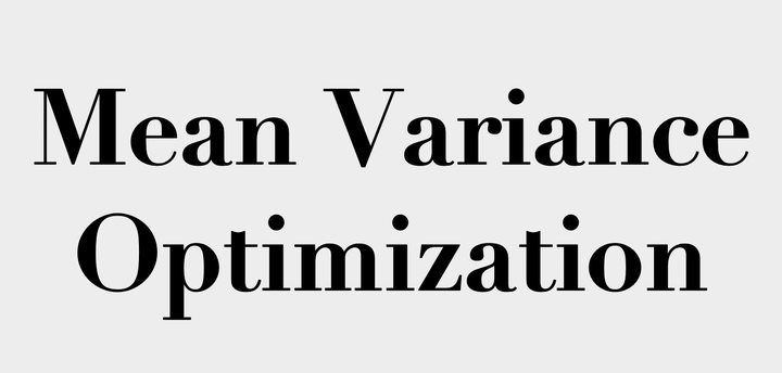 Mean-Variance Optimization 2-优化过程 - 知乎