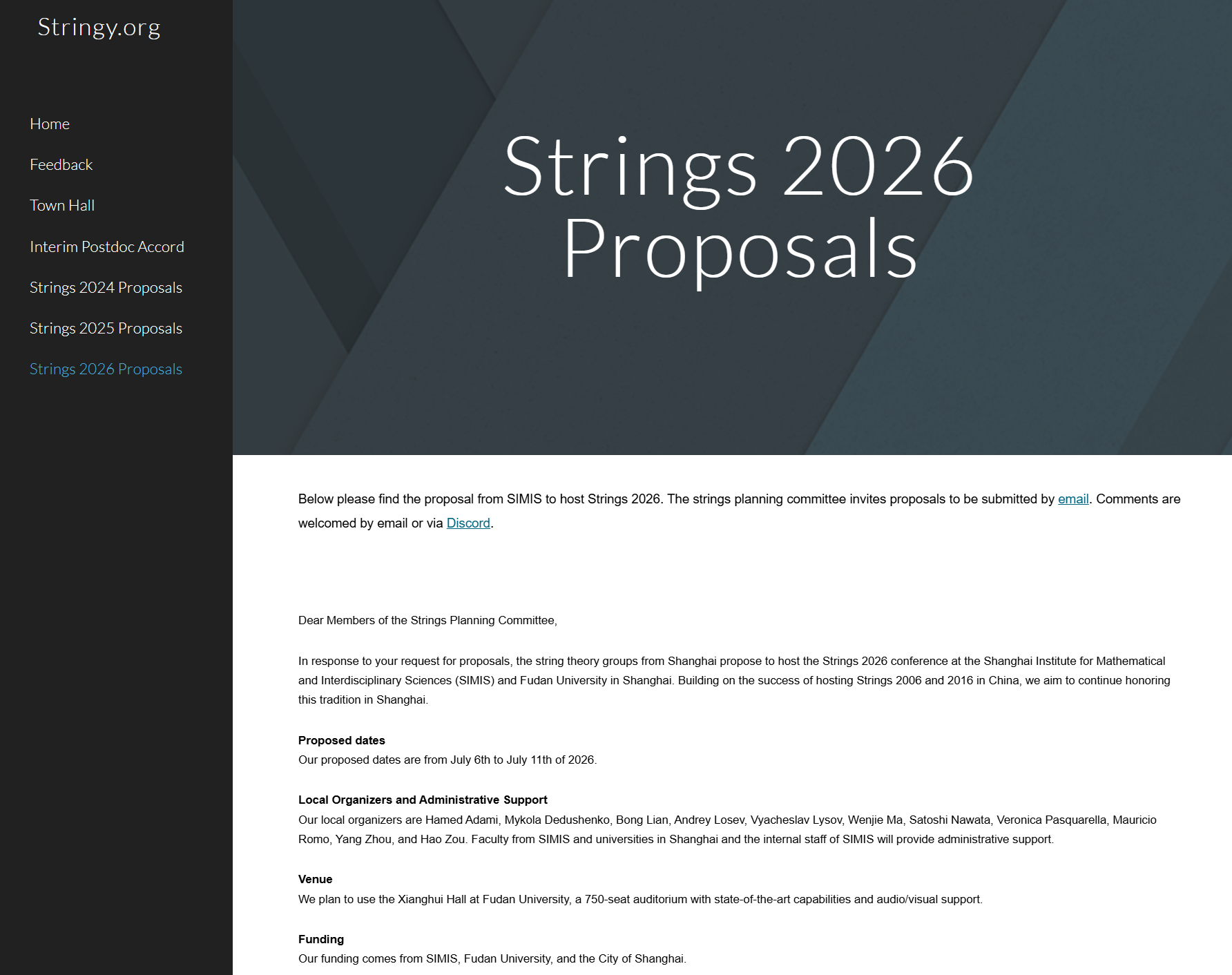 如何看待网传弦论大会(string conference) 2026 年无人承办？ - 知乎