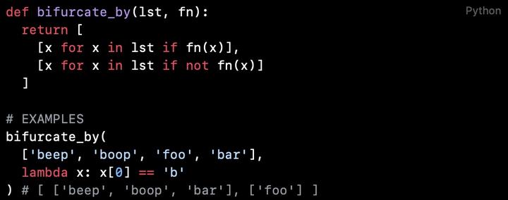 Python代码阅读(第24篇):根据筛选函数将列表元素分成两组 知乎 5816