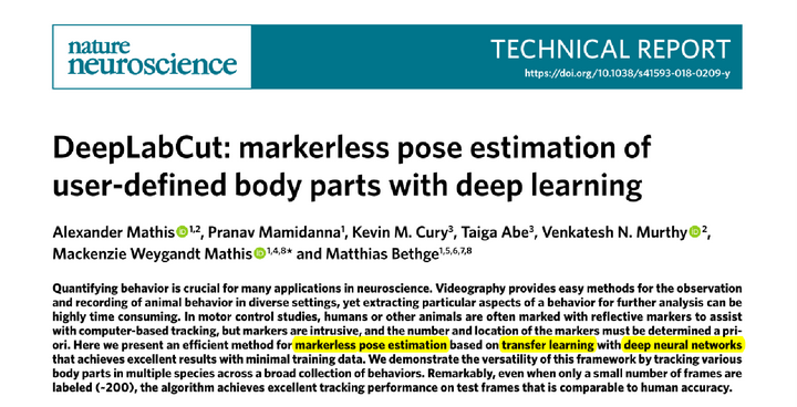 DeepLabCut：markerless pose estimation of user-defined body parts with deep learning(论文研读) - 知乎