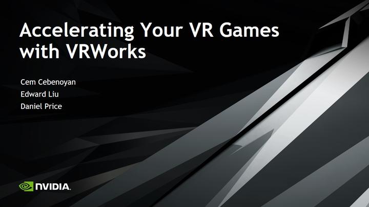 GDC17 VRWorks Talk & LMS UE4 Integration (Part3) - 知乎