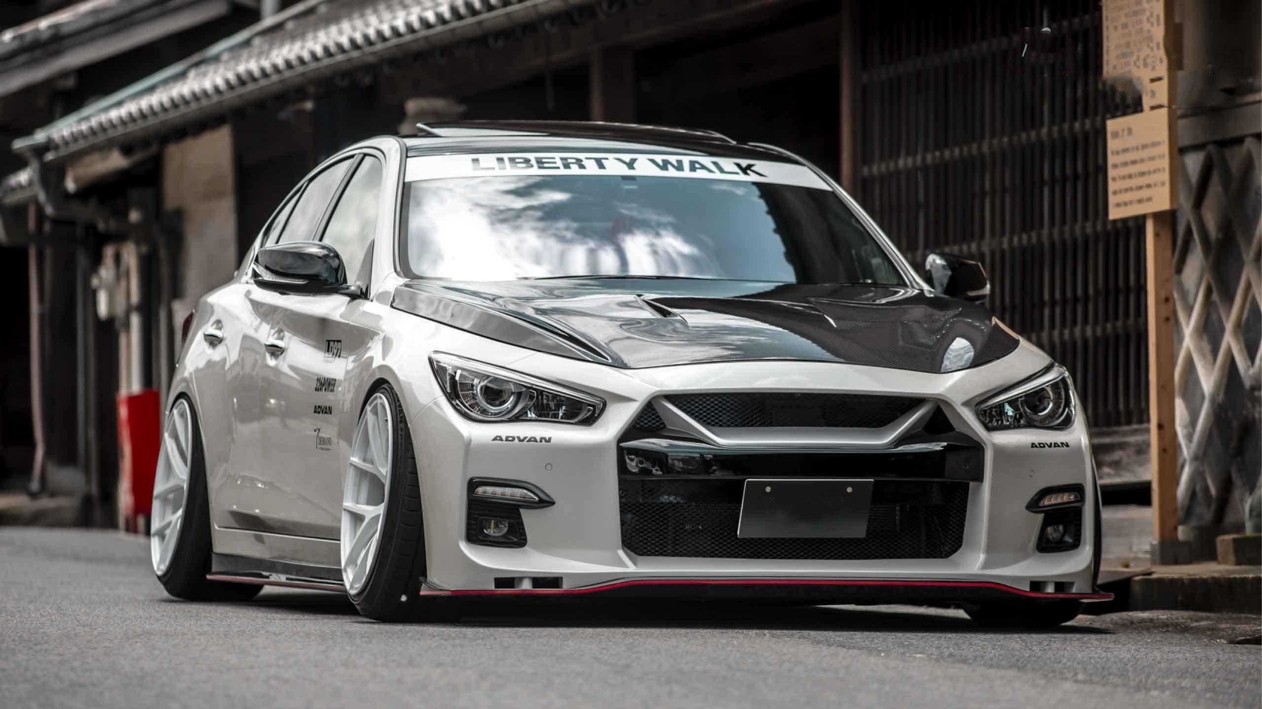 英菲尼迪Q50L Q50改装400R LB款 SKYLINE大包围前杠侧裙后杠GTR款 - 知乎