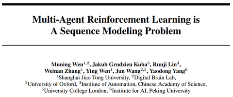 【MARL】Multi-Agent Transformer - 知乎