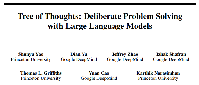 Tree of Thoughts: Deliberate Problem Solving with Large Language Models - 知乎