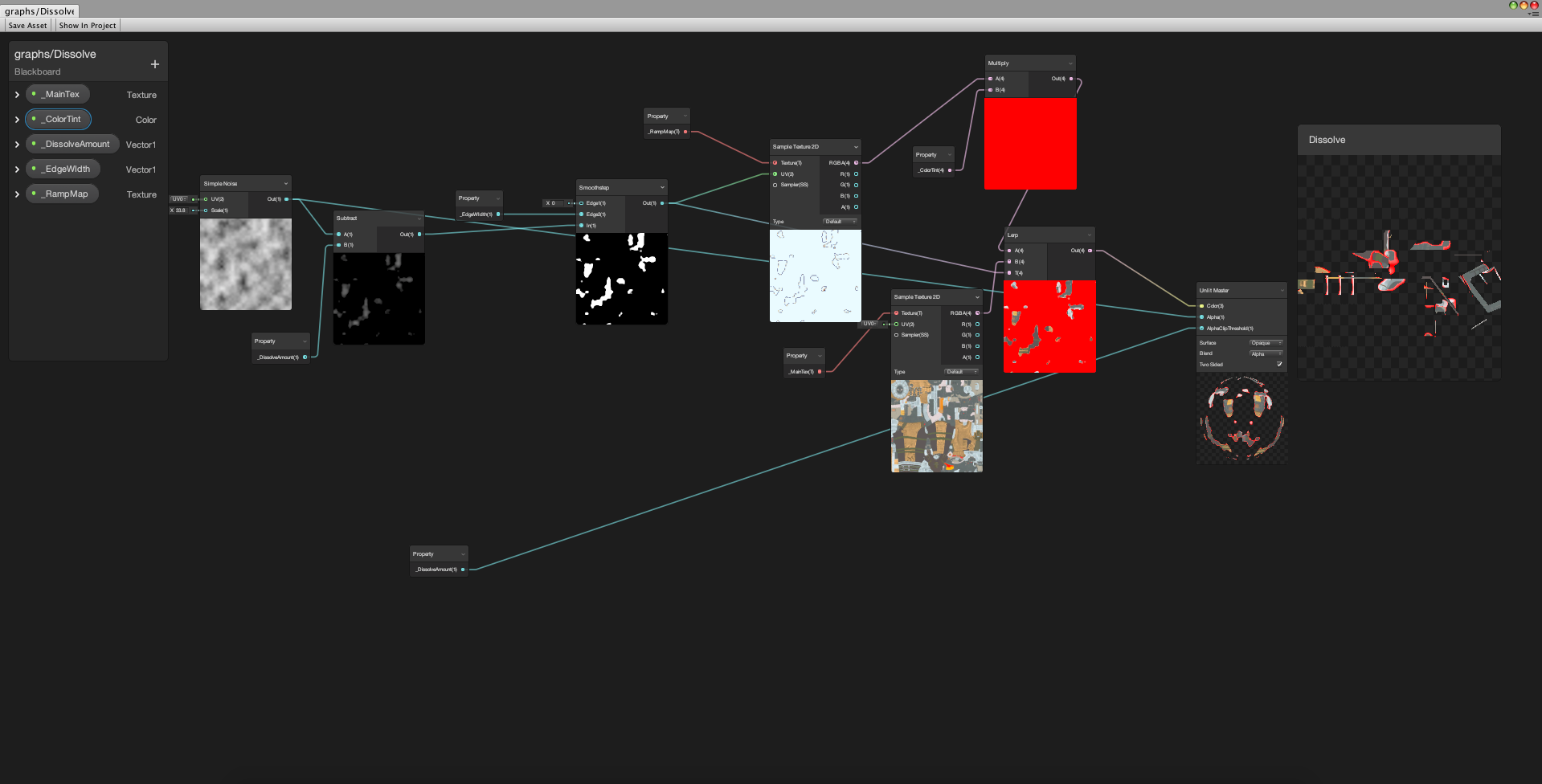 Unity2018 Shader Graph 学习笔记(四) 利用shadergraph制作溶解(dissolve)效果 知乎