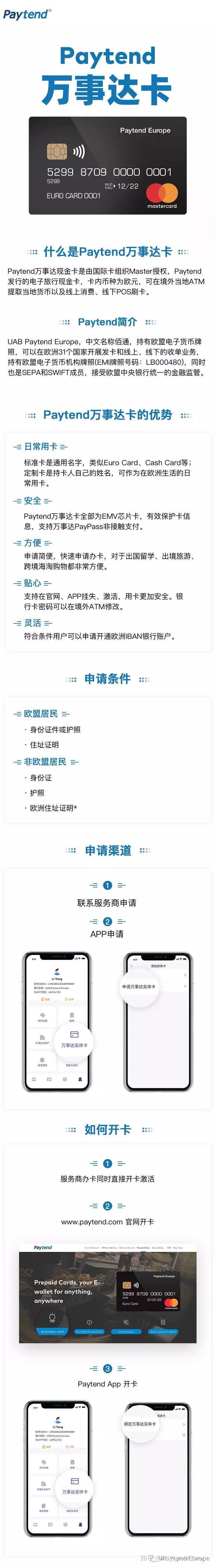 Paytend万事达卡介绍及开卡流程 - 知乎