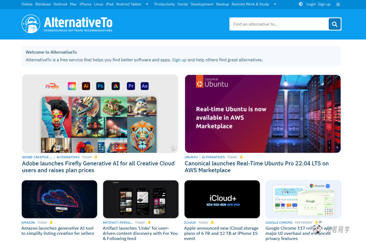 AlternativeTo丨超好用的替代软件推荐网站 - 知乎