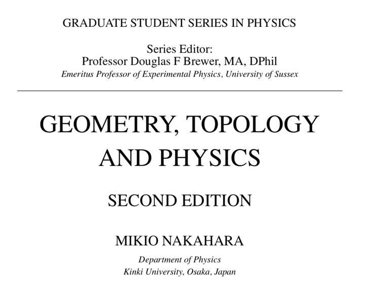 Geometry,Topology, and Physics(1.1)-Basic Notions - 知乎