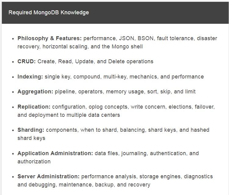如何通过MongoDB C100 DBA 考试？ - 知乎