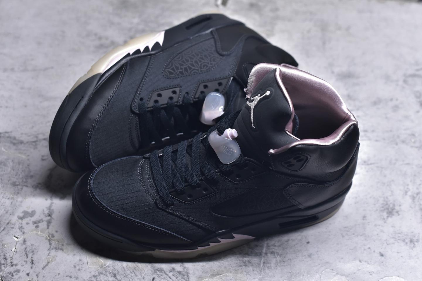 乔丹 PSG x Air Jordan 5 Retro Off Noir AJ5 联名黑粉大巴黎艾菲尔铁搭印花纯原篮球鞋 - 知乎