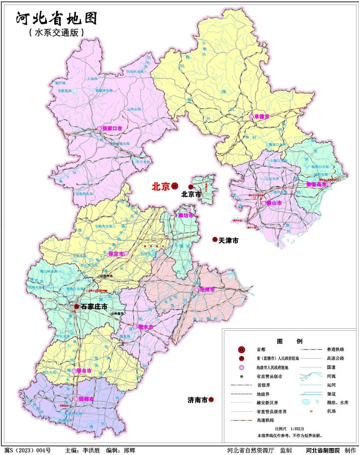 河北省和11地级市高清行政地图 - 知乎