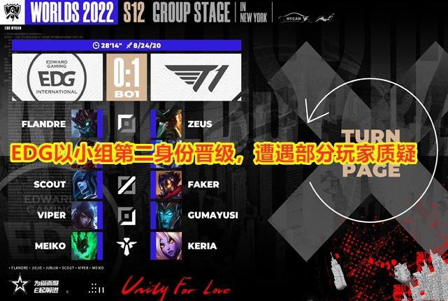 EDG小组第二晋级八强，遭部分玩家质疑：为什么不避免八强内战？ - 知乎