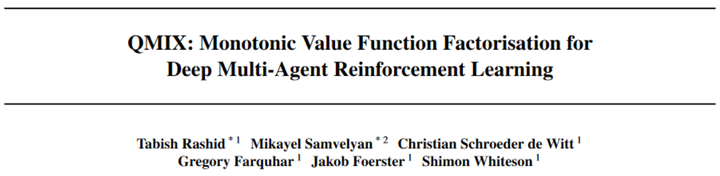 【MARL】QMIX - 知乎