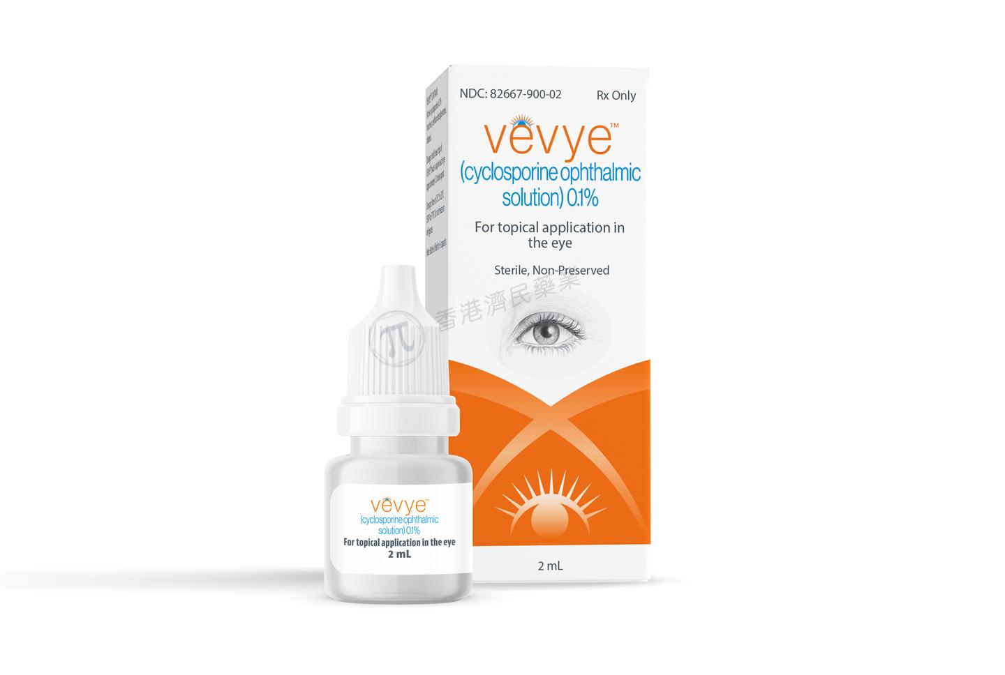 干眼症新药Vevye（环孢素滴眼液）0.1%中文说明书|香港济民药业 - 知乎
