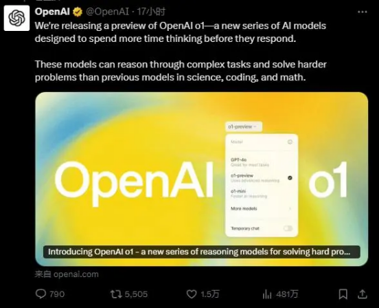 模型观察室专栏：OpenAI推出o1模型！强化学习助力LLM推理能力飞跃 - 知乎