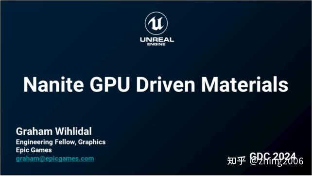 GDC2024-UE5 Nanite GPU驱动材质 - 知乎