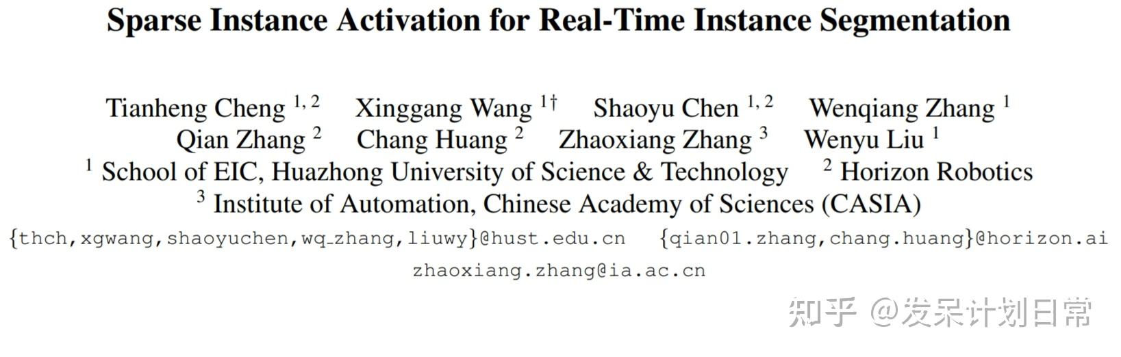 [CVPR2022] Sparse Instance Activation for Real-Time Instance Segmentation (论文详读) - 知乎
