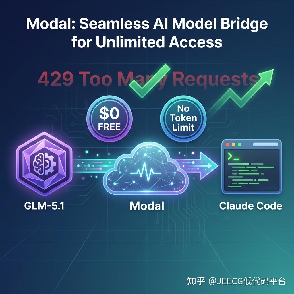 零成本接入 GLM-5.1！Modal 平台免费不限量 API 对接 Claude Code - 知乎
