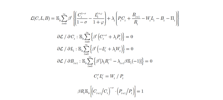 DSGE中一类经典欧拉方程的推导 - 知乎