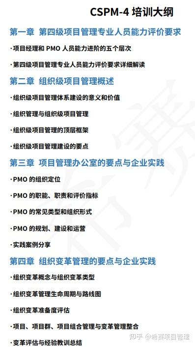 2025年CSPM项目管理考试介绍！附新版备考资料！ - 知乎