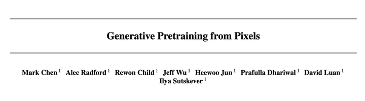 【论文阅读记录1】ImageGPT: Generative Pretraining from Pixels - 知乎