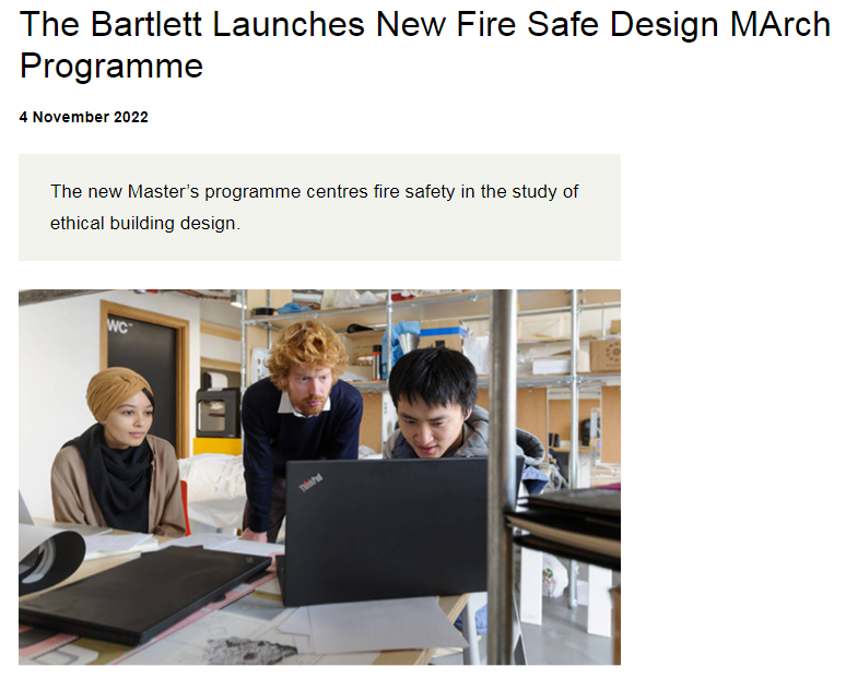 UCL东校区23Fall新增两个建筑学院硕士专业 - 知乎