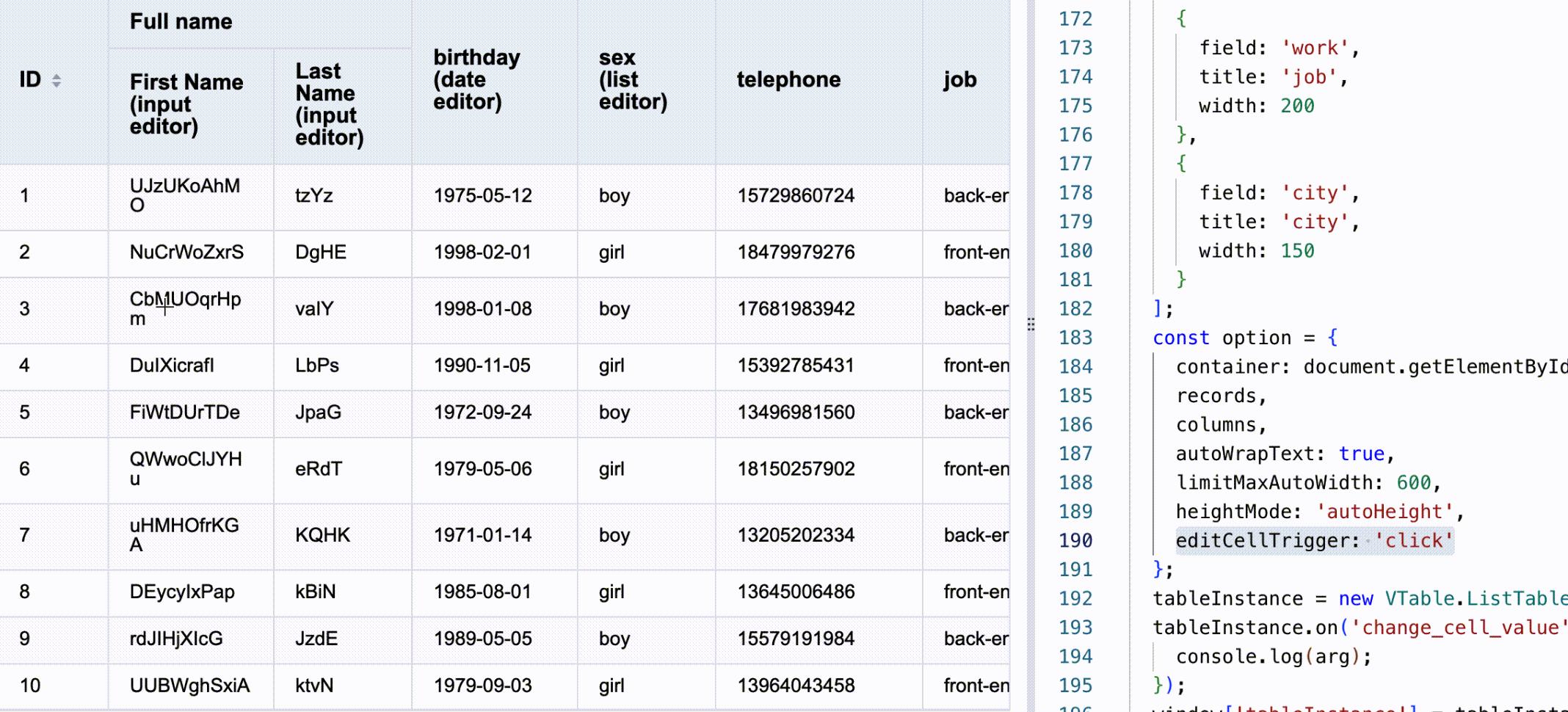 VTable使用问题：如何编辑表格？ - 知乎