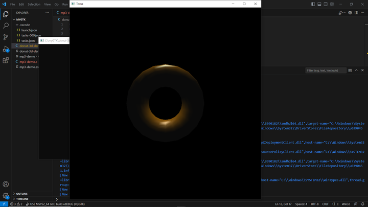 Windows: GTK3 + OpenGL 旋转的甜麦圈 - 知乎