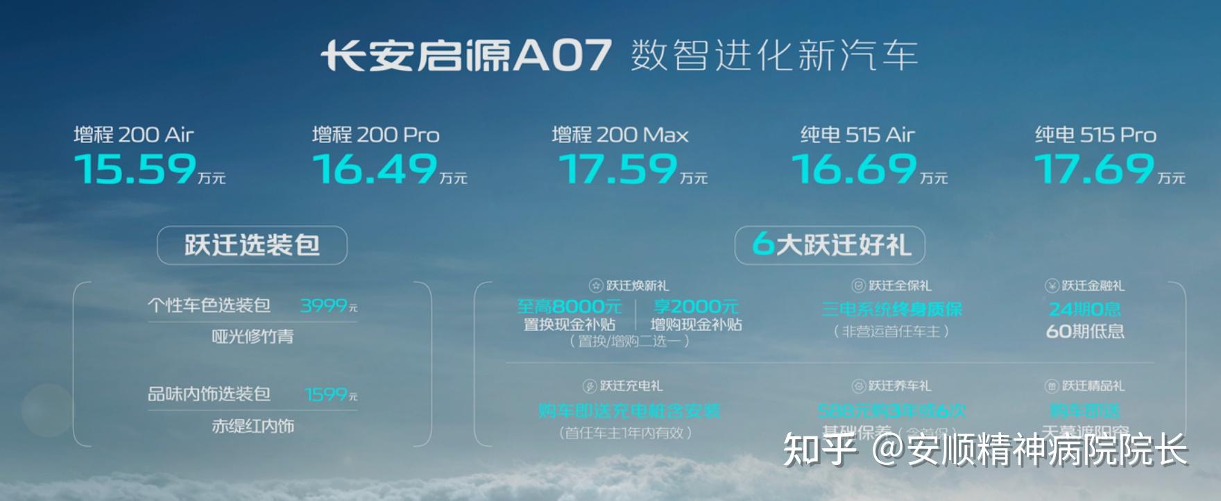 既然长安有了深蓝sl03，为什么又会上启源a07呢？ - 知乎