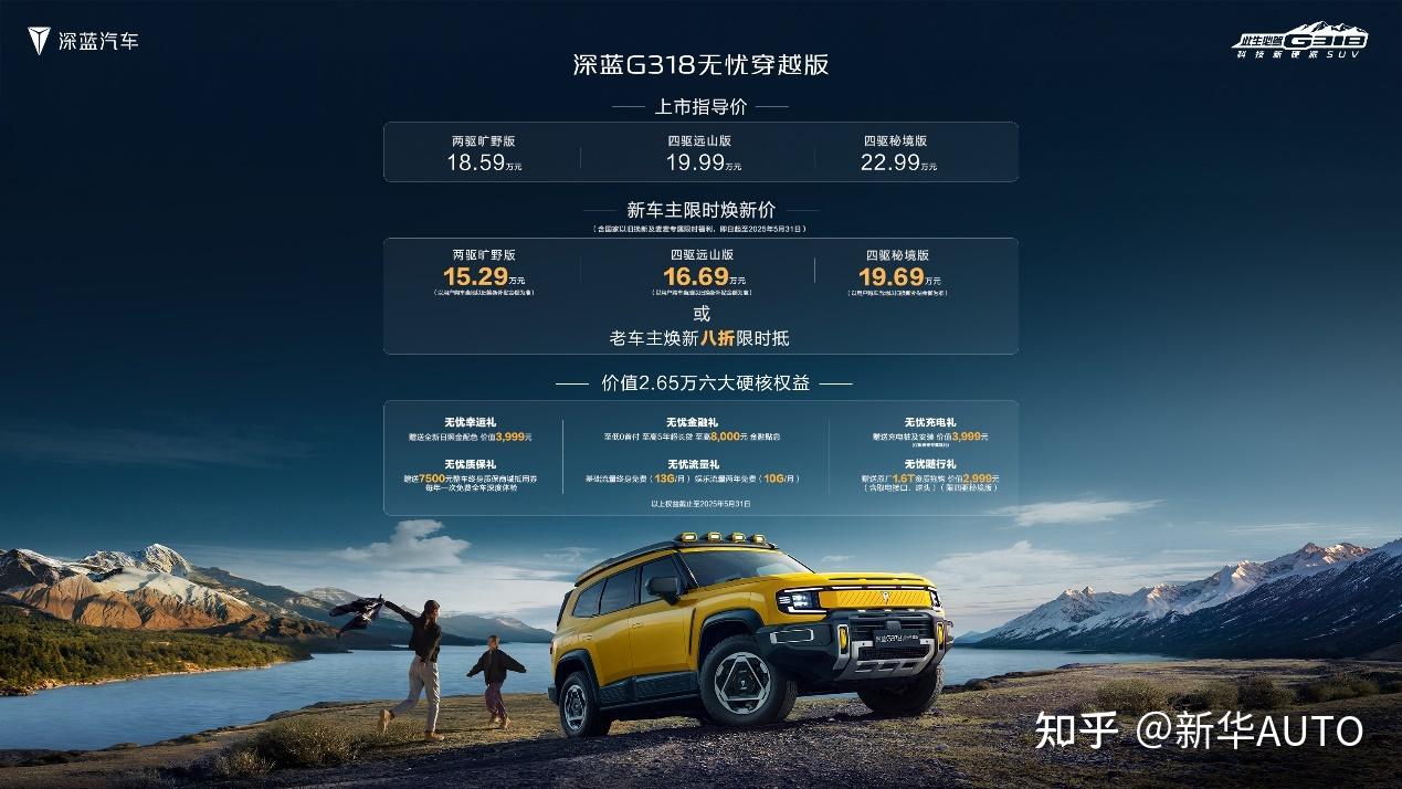 户外党终极座驾上线，15.29万元起的深蓝G318无忧穿越版满足你对硬派SUV的所有想象 - 知乎
