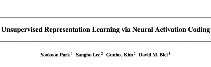 【神经激活编码】Unsupervised Representation Learning via Neural Activation Coding - 知乎