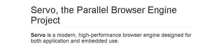 酷站推荐 - servo.org - Servo, the Parallel Browser Engine Project | Rust - 知乎
