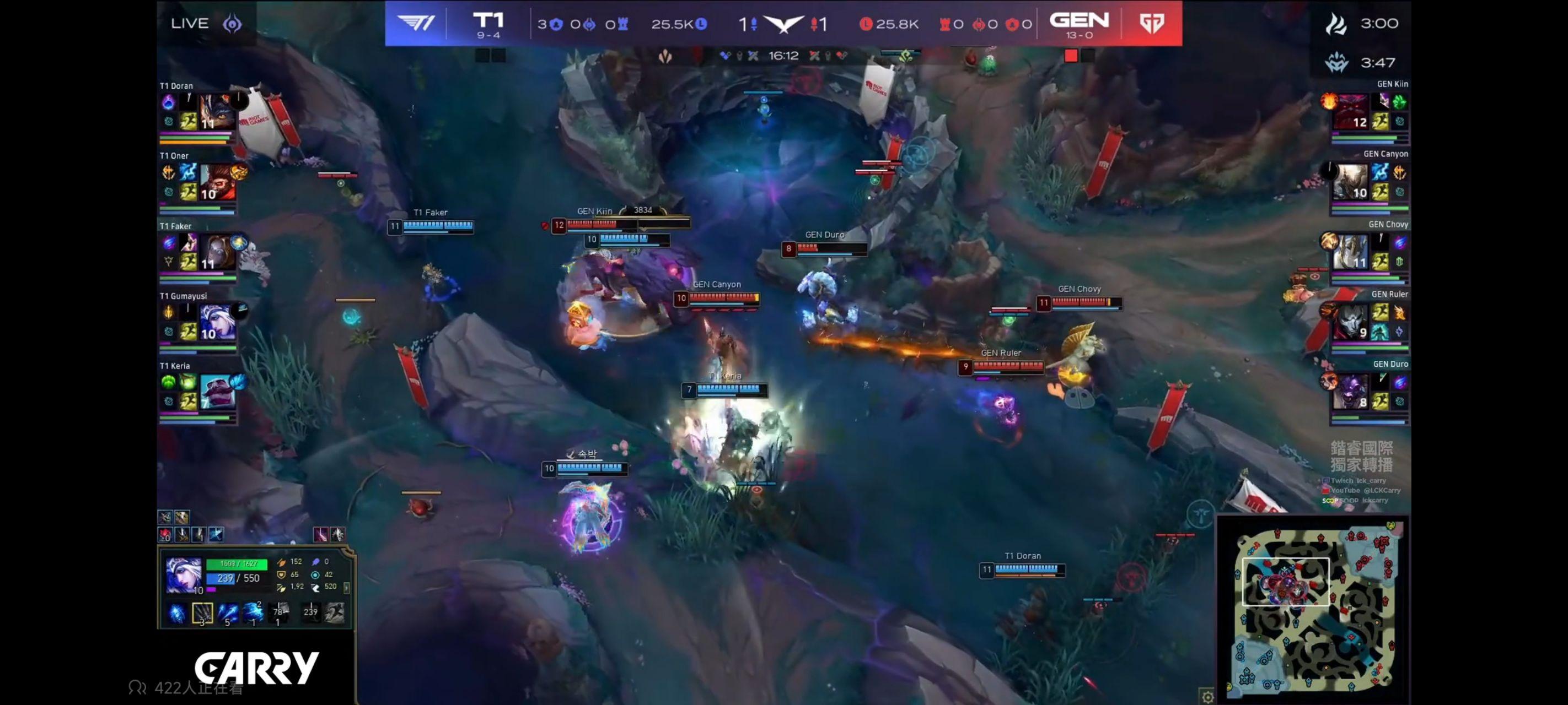 如何评价5月18日LCK GENG vs T1的焦点战？ - 知乎