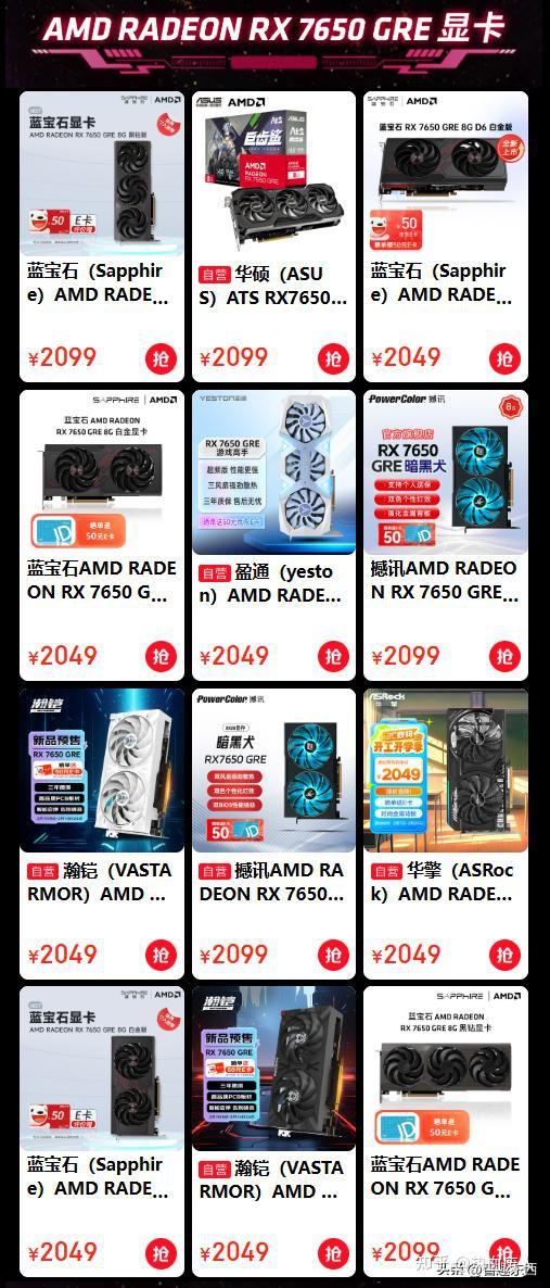 再胜RTX 4060！2K价位新甜点 AMD Radeon RX 7650 GRE首测！ - 知乎