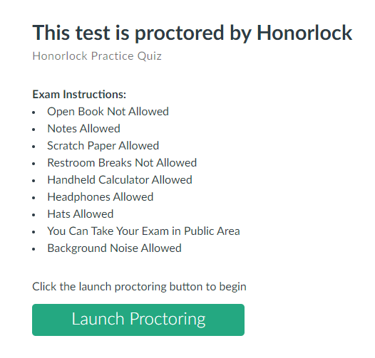 Honorlock 的online监考是啥样子? - 知乎
