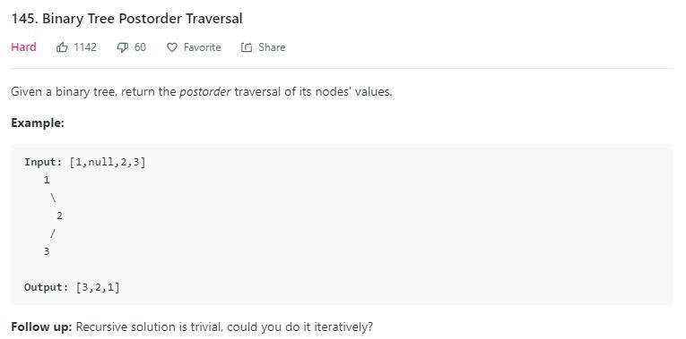 145*. Binary Tree Postorder Traversal - 知乎