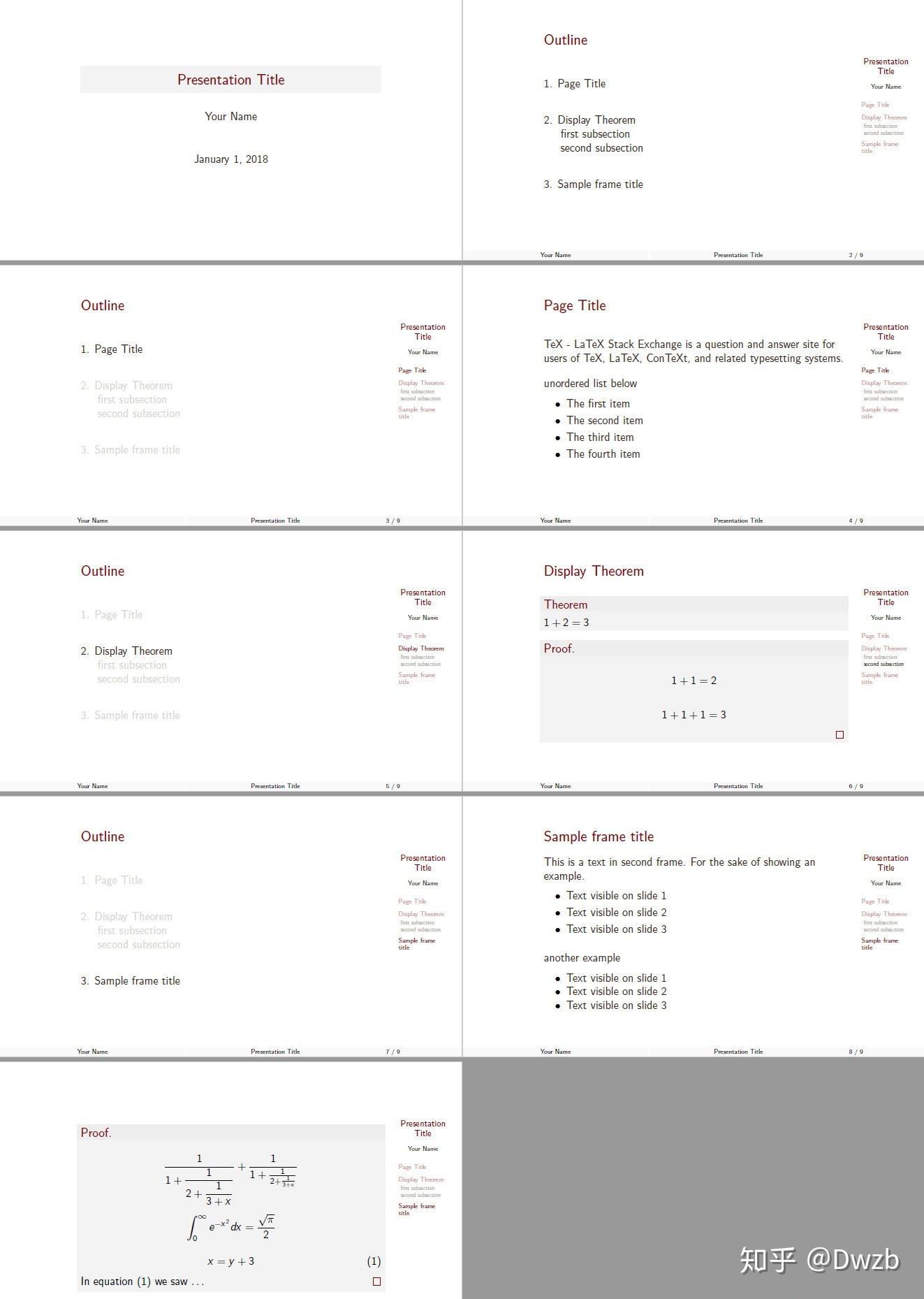 有什么好的beamer主题和配色方案？ - 知乎