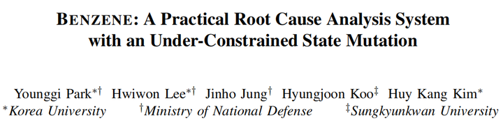 【Oakland'24】BENZENE: A Practical Root Cause Analysis System with an ...