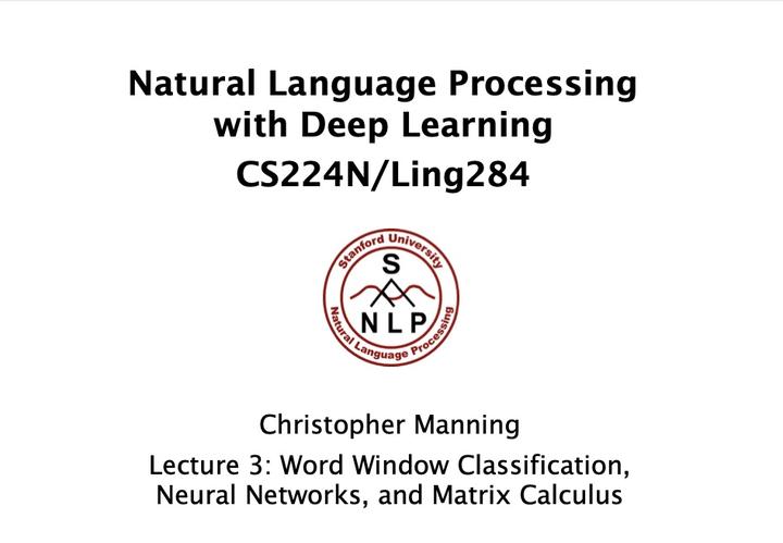 [CS224n笔记] L3 Word Window Classification,Neural... - 知乎