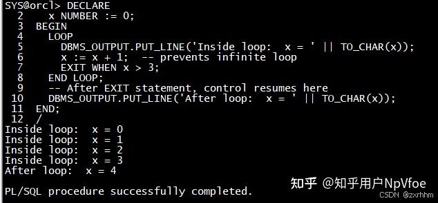 Oracle中EXIT Statement用于终止循环语句的关键字 - 知乎