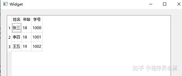 Qt之QTableWidget控件 - 知乎