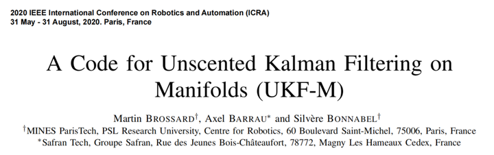【论文阅读+源码实测】【UKF-M】A Code for Unscented Kalman Filtering on Manifolds - 知乎