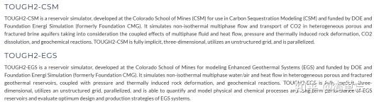 TOUGH2系列软件 地热能开发、CO2地质封存、TOUGHREACT；TOUGHIO、TOUGH-CSM和EGS模块 - 知乎