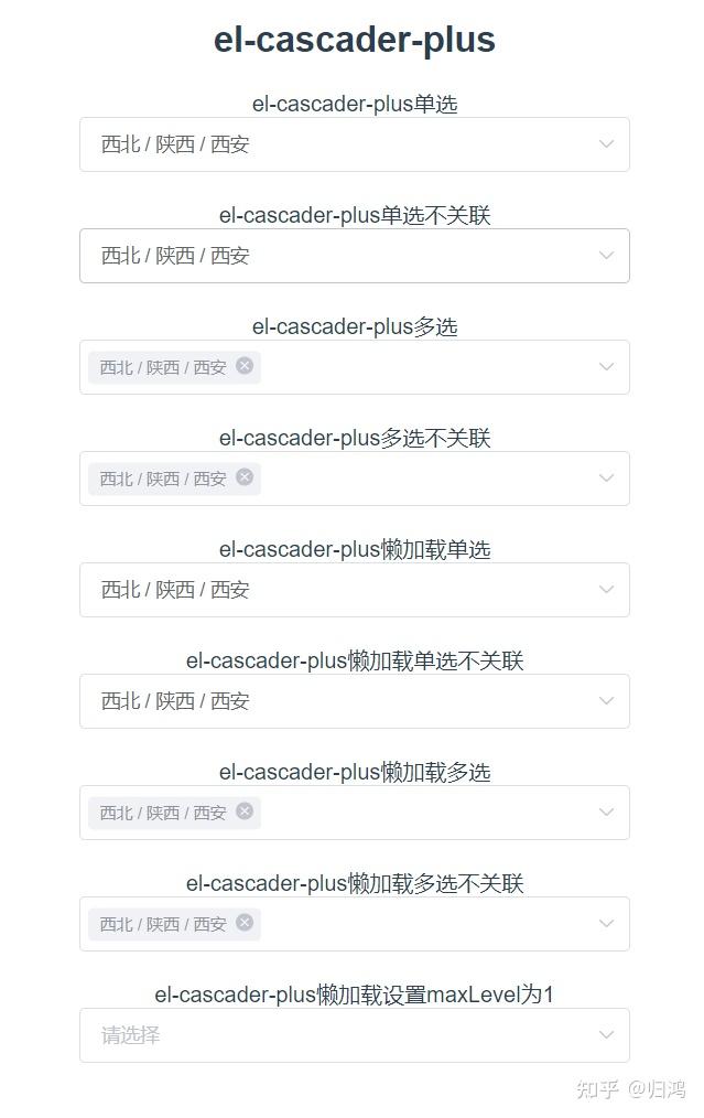 修复element ui级联懒加载问题，二次封装成el-cascader-plus - 知乎