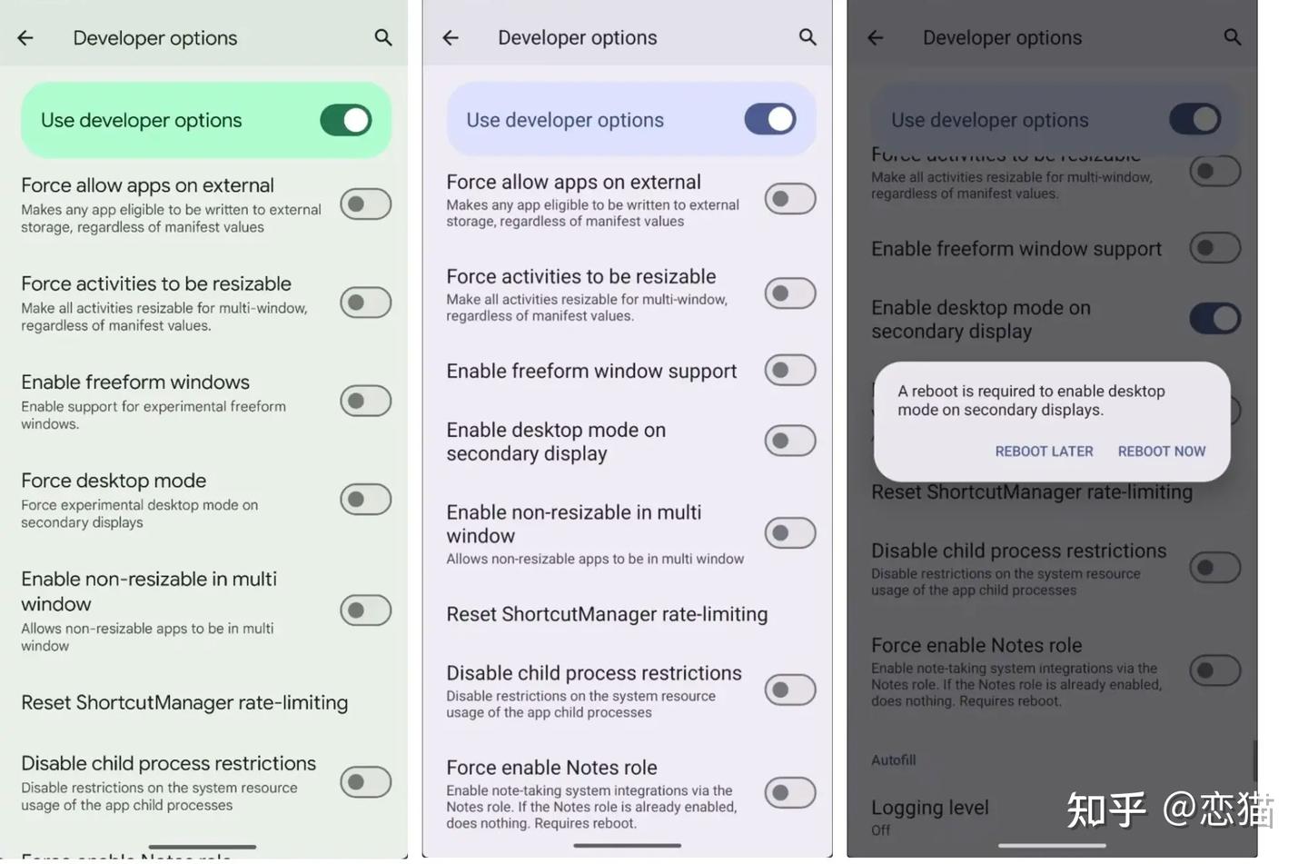 Android PC 要来了？Android 16 Beta3 出现 Enable desktop experience features 选项 - 知乎